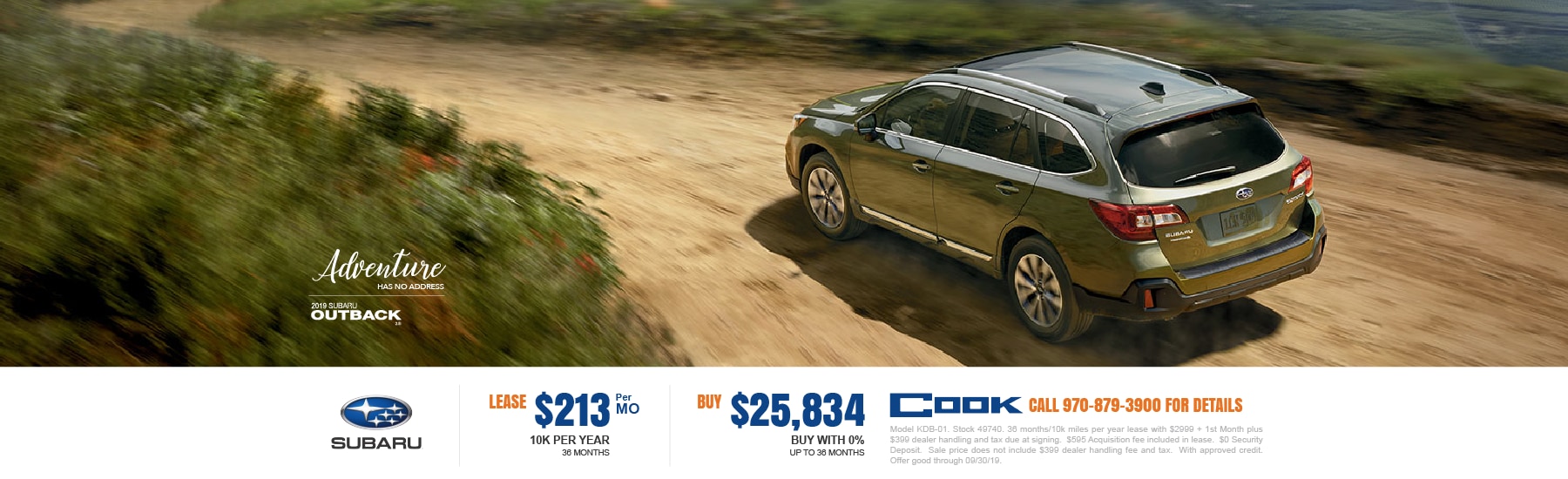 New 2019-2020 Subaru & Used Car Dealer in Steamboat Springs, CO