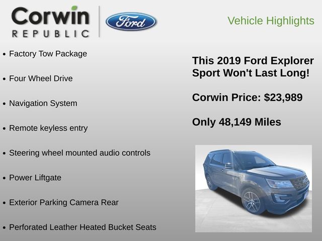 Used 2019 Ford Explorer For Sale at Corwin Automotive Group | VIN ...