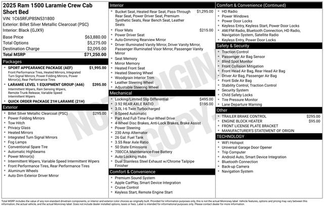 Used 2025 Ram 1500 For Sale at Corwin Automotive Group | VIN ...