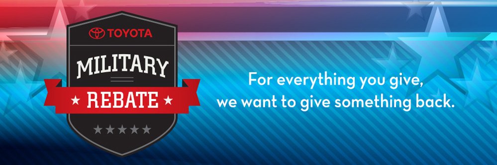 Exclusive Military Rebate Program | Corwin Toyota of Fargo