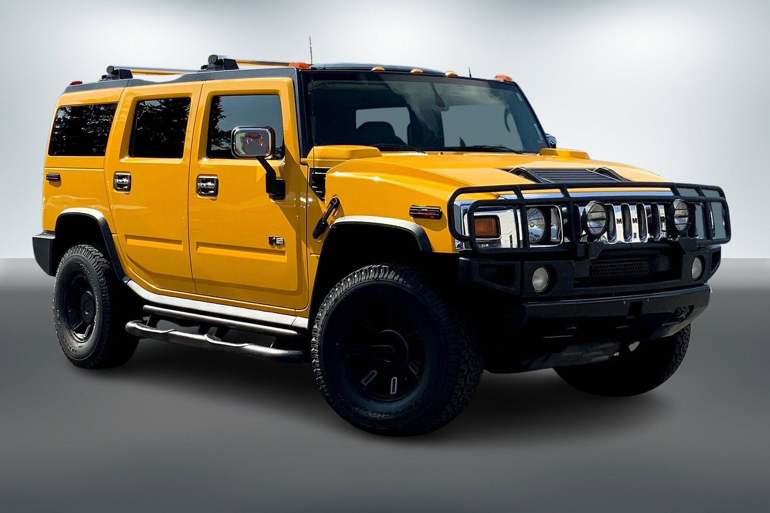 Hummer H2 Yellow Interior