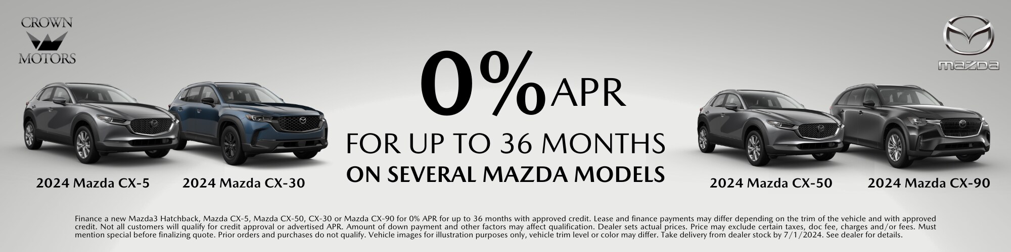 New Vehicle Specials | Crown Mazda