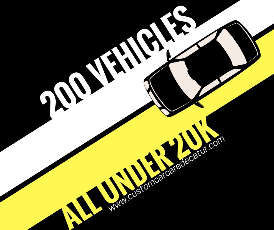Vehicles under 20K | Custom Car Care