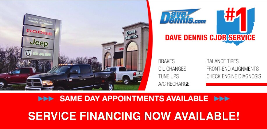 Chrysler Jeep Dodge RAM Service & Repair Shop Dayton OH