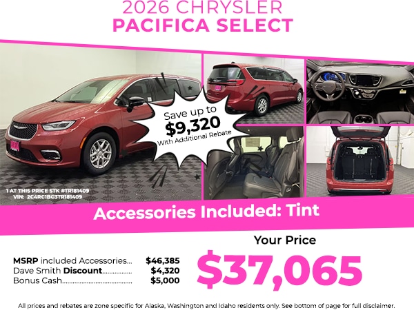 New 2026 Chrysler Pacifica | Dave Smith Coeur d'Alene | TR181409