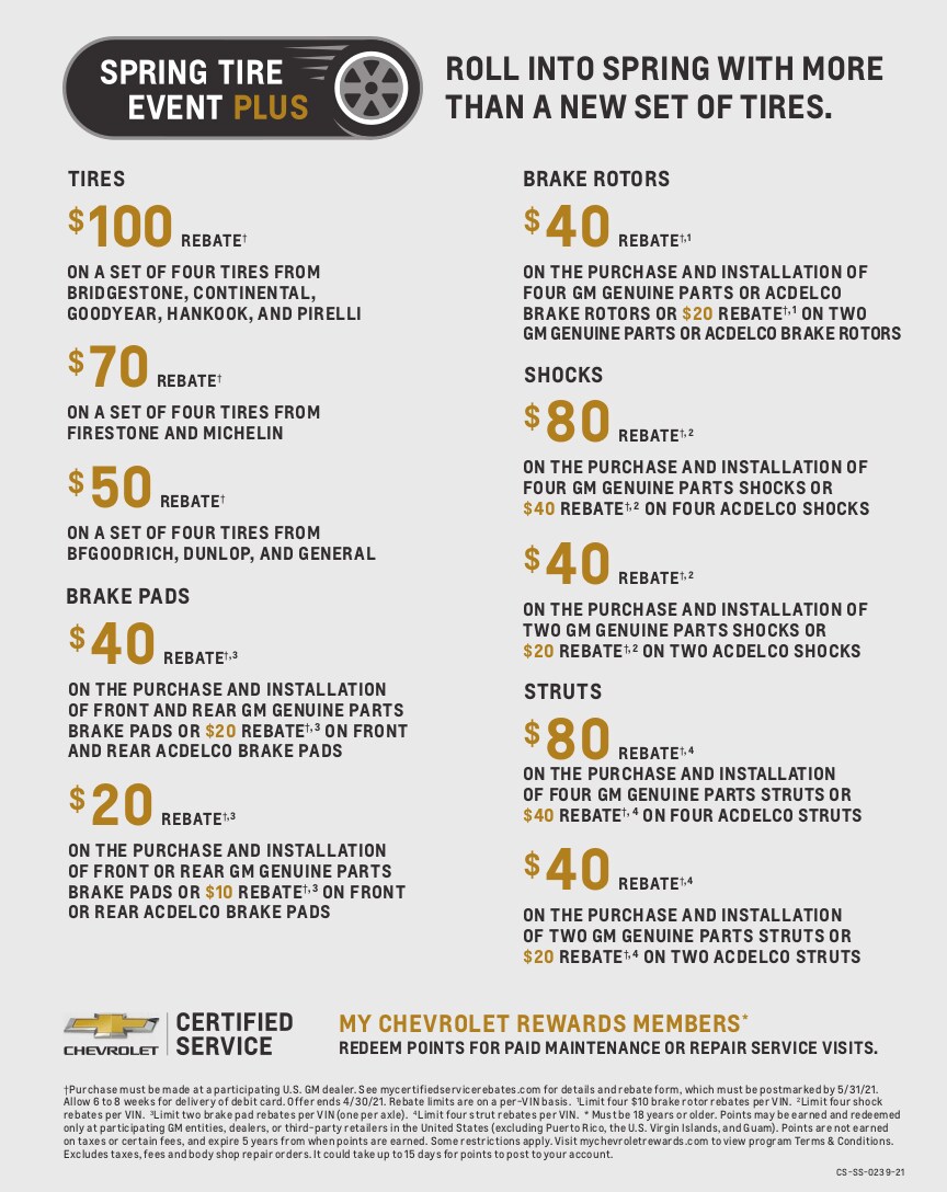 Spring Tire Event | Dave White Chevrolet