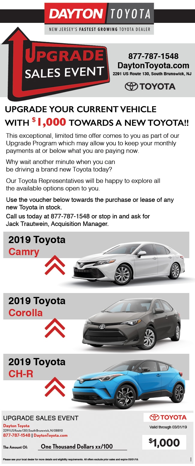 Upgrade Sales Event | Dayton Toyota