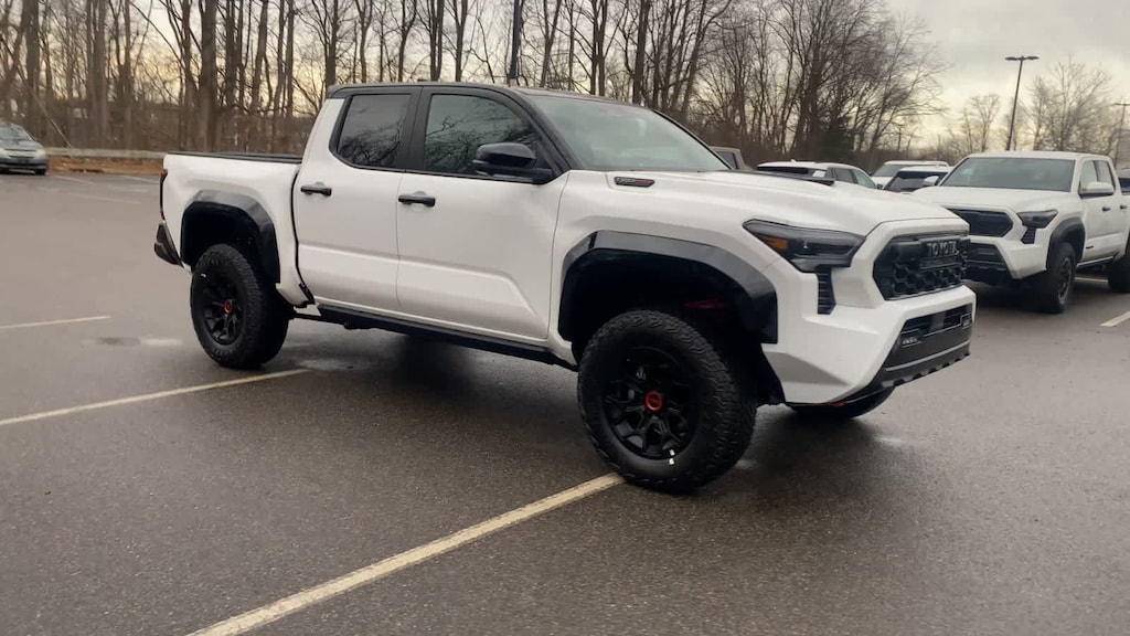 New 2025 Toyota Tacoma i-FORCE MAX TRD Pro Ice Cap with Black roof For ...
