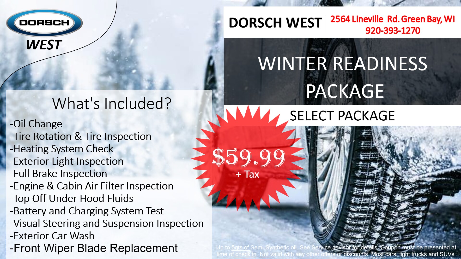 Winter Service Packages | Dorsch Ford Lincoln Kia