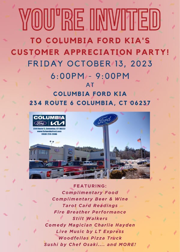Customer Appreciation Party | Columbia Ford Kia