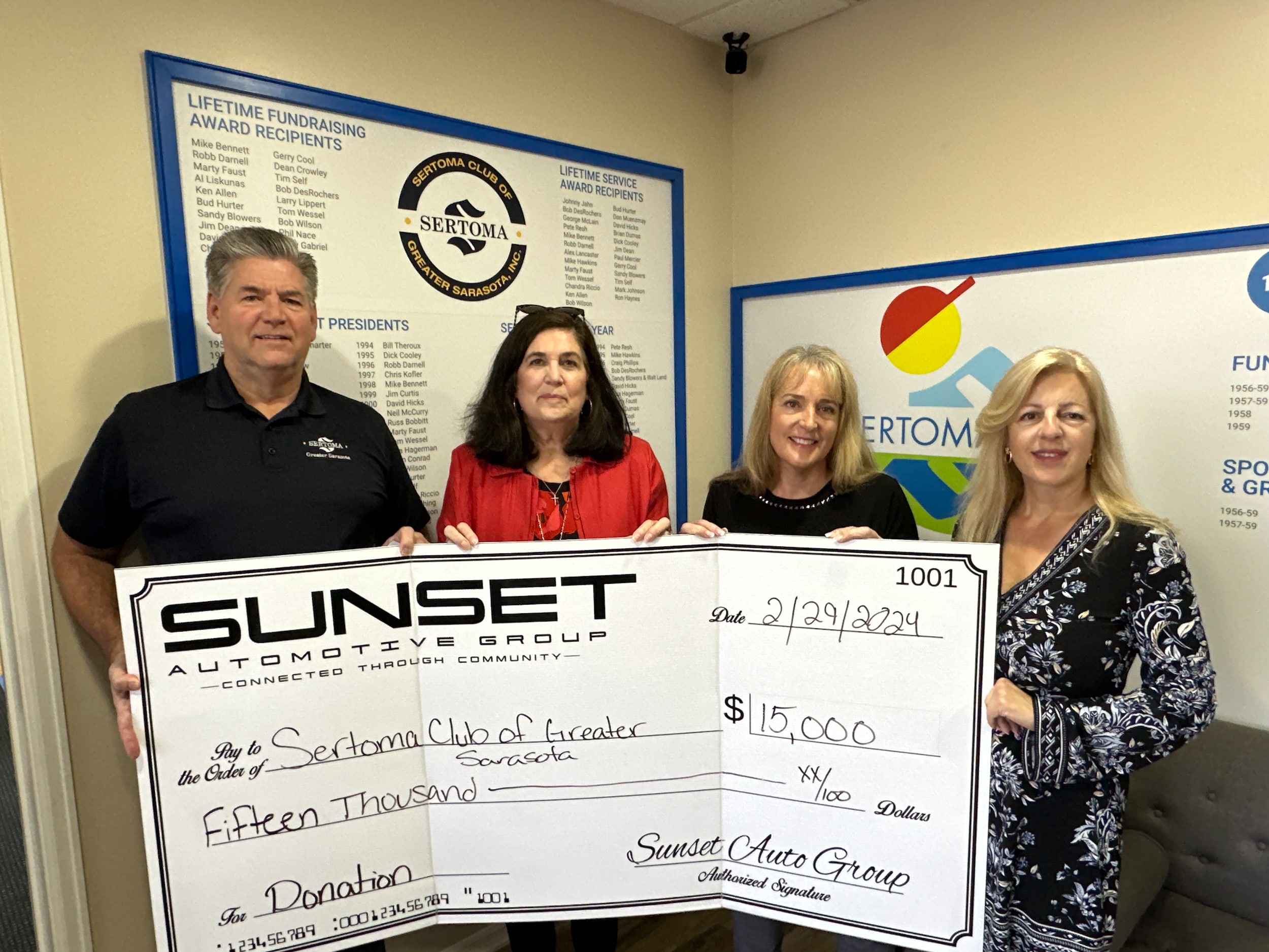 Sunset Gives Back | Sunset Automotive Group