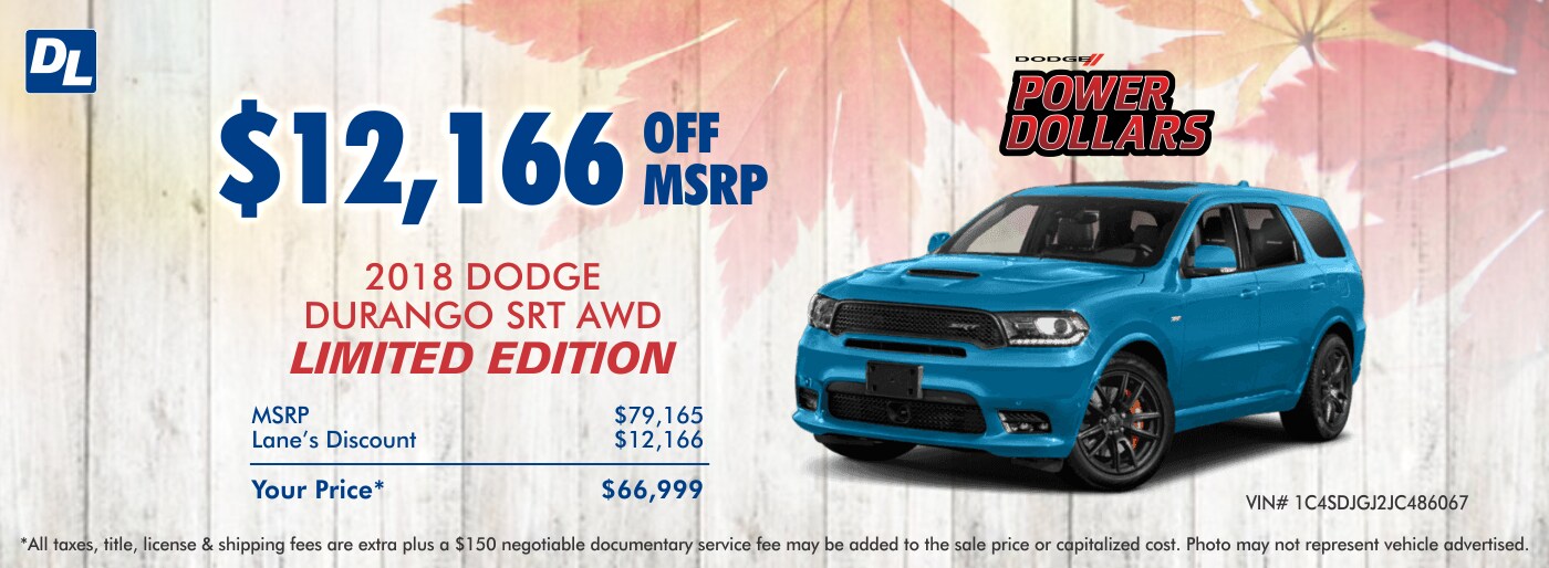 Chrysler Jeep Dodge Ram Dealership | Dwayne Lane's CJDR