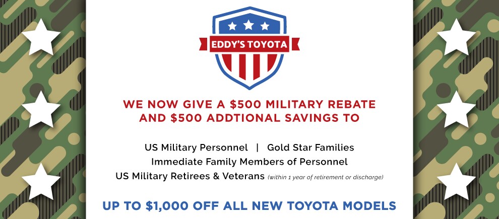 Wichita Armed Forces Rebate | Toyota Special Offers | New Vehicle Purchases