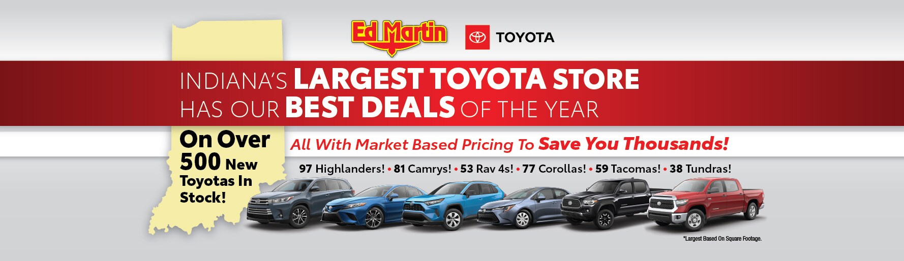 New and Used Toyota Dealer Noblesville | Ed Martin Toyota