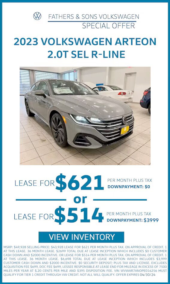 New VW Special Offers | Fathers & Sons Volkswagen