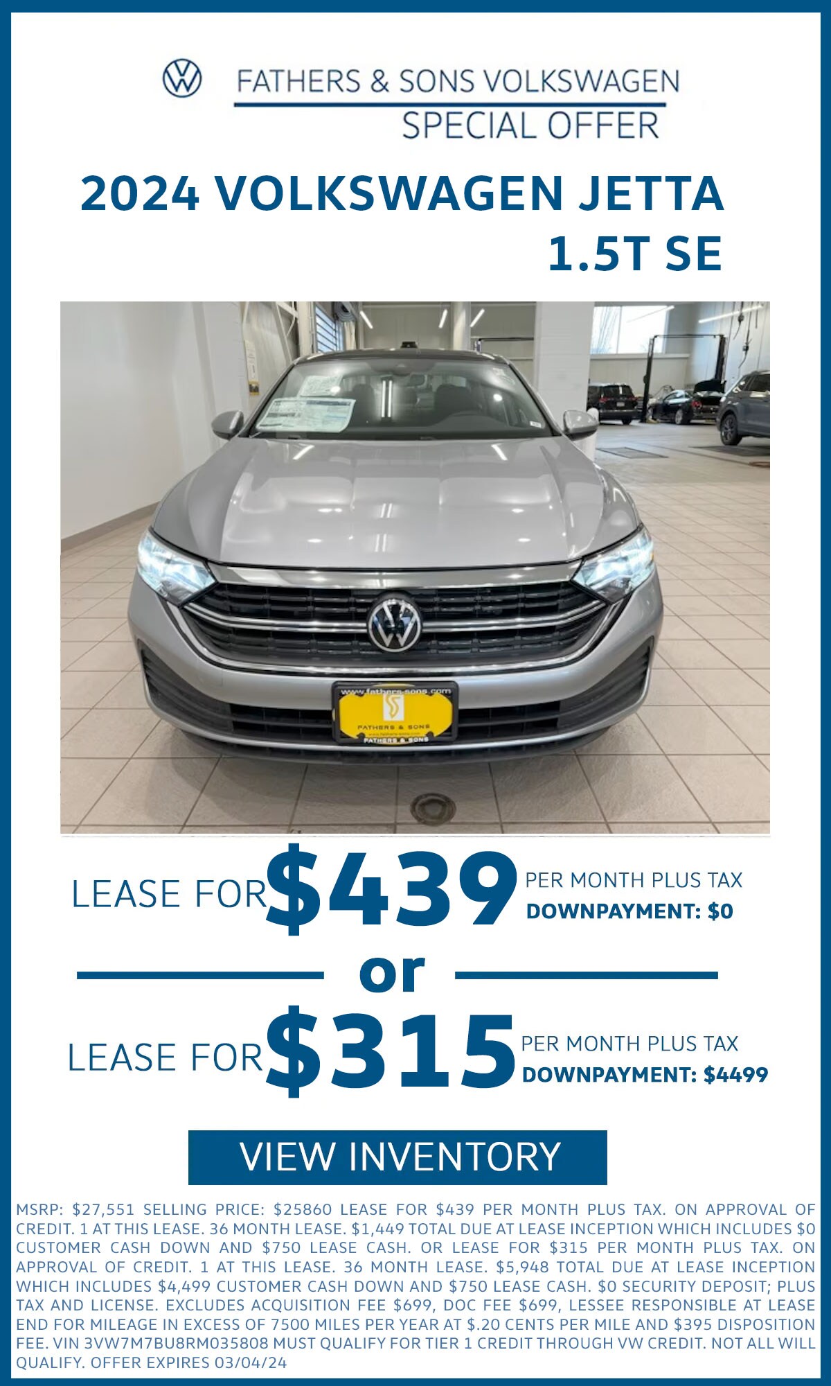 New VW Special Offers | Fathers & Sons Volkswagen