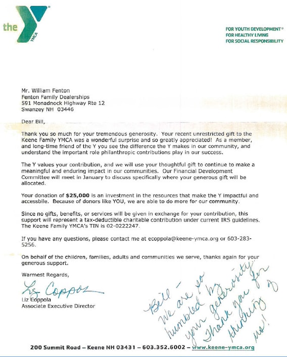 Year End Thank You Letter