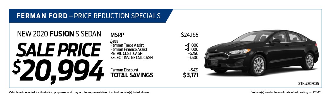 New Ford Dealer Specials | Ferman Ford
