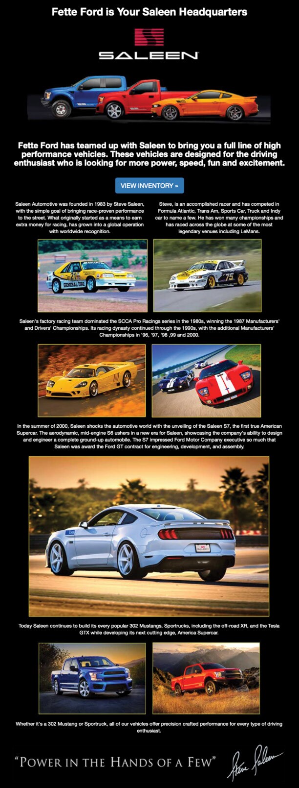 Saleen Headquarters | Fette Ford