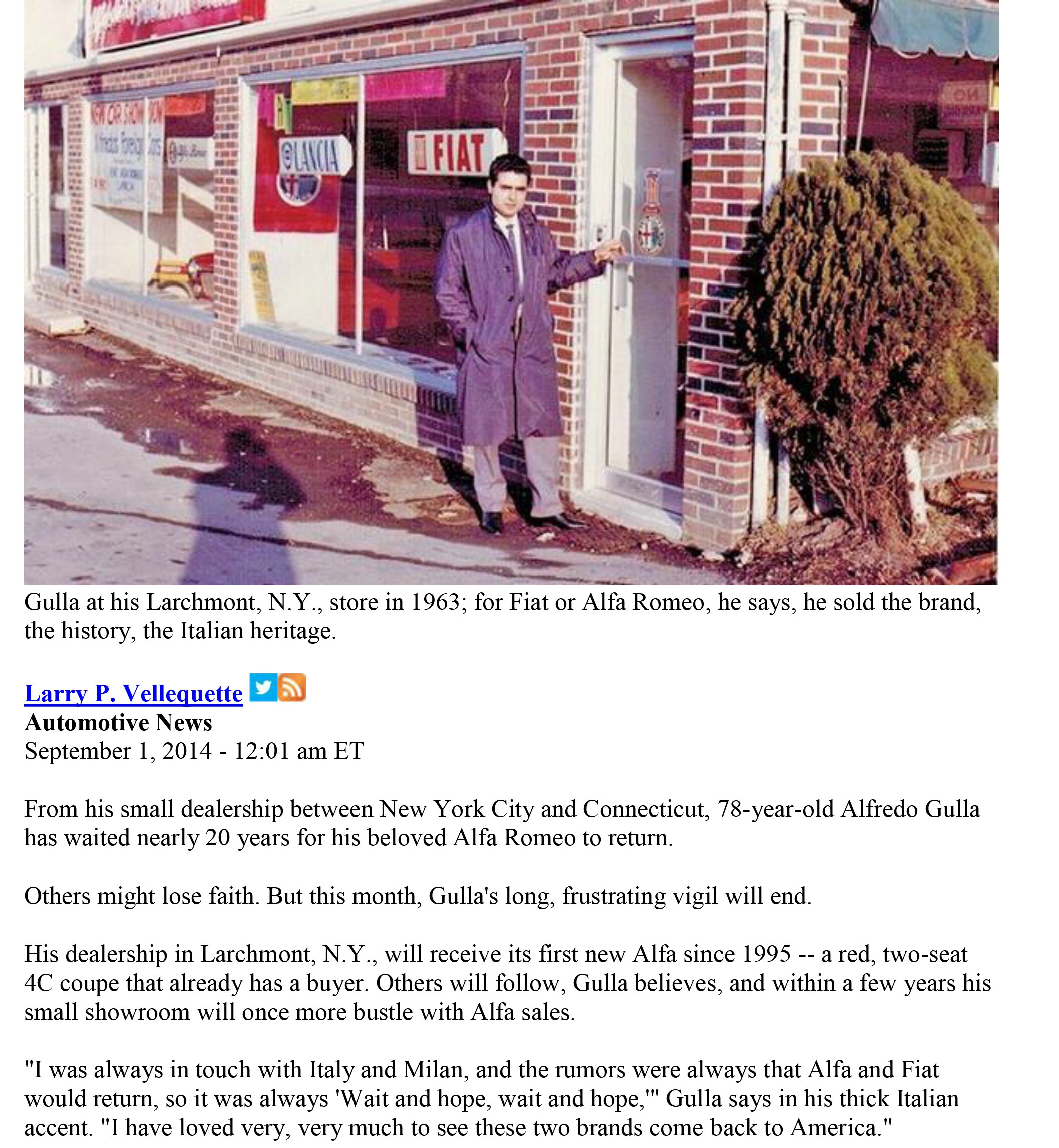 Alfa Romeo Of Larchmont In The News | Alfa Romeo Of Larchmont