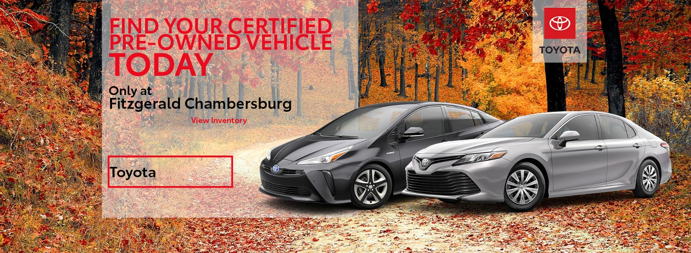 New & Used Toyota Dealer Chambersburg | Fitzgerald Toyota Near Gettysburg