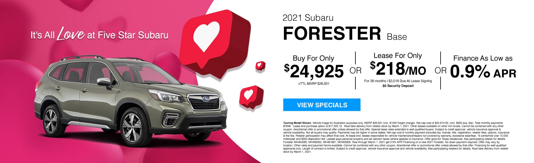 Five Star Subaru | Grapevine, TX | Also serving Arlington & Dallas TX.