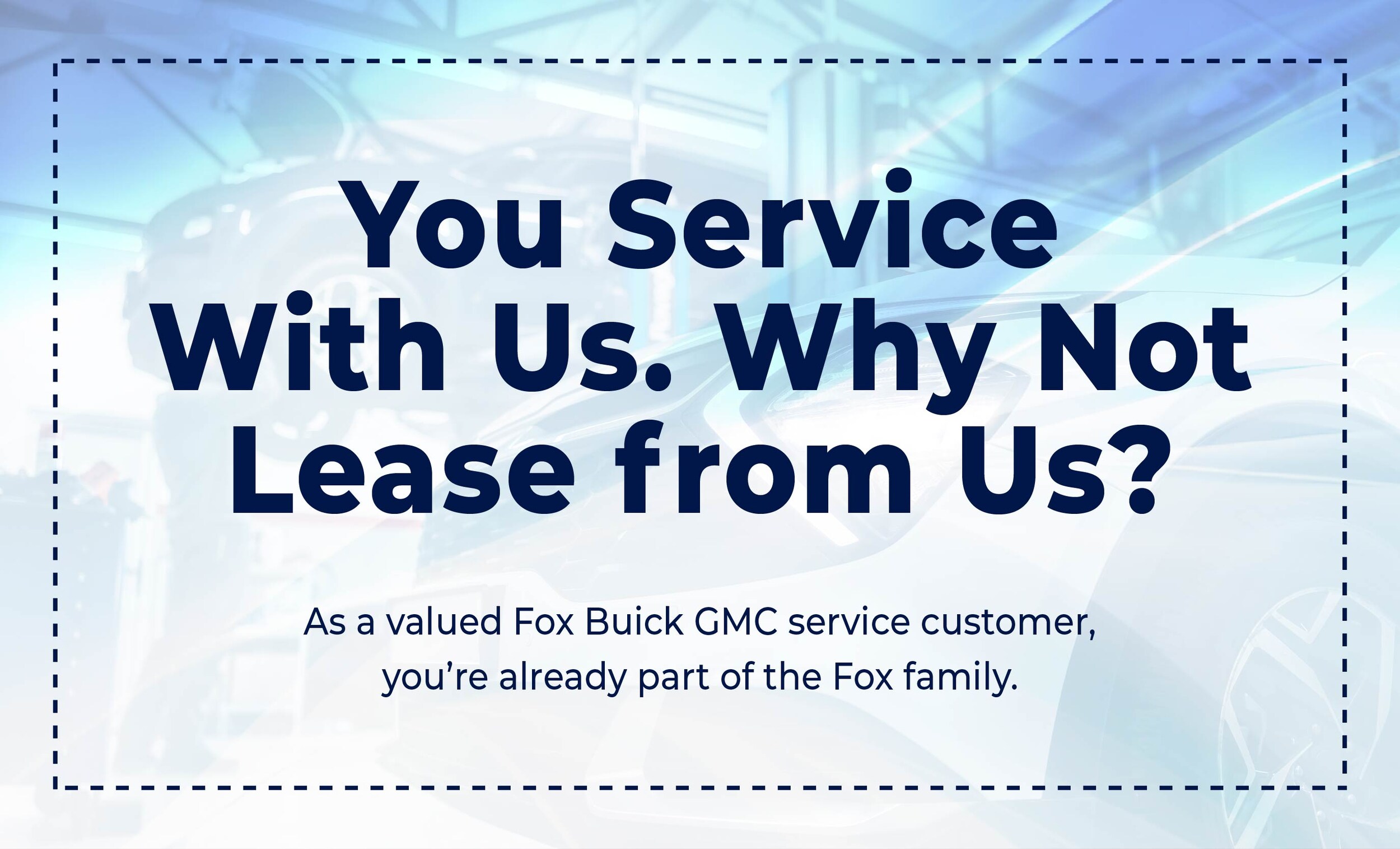 Complimentary Maintenance With Purchase | Fox Buick GMC