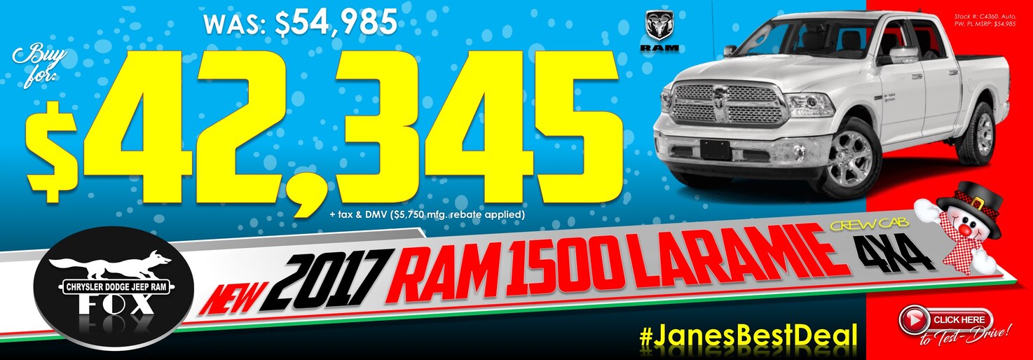 Fox Chrysler Dodge Jeep Ram | New, Used, Parts, Service Chrysler, Dodge ...