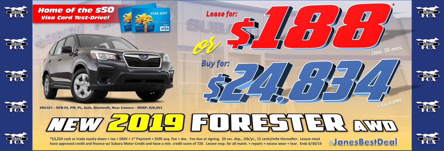 Fox Subaru | New 2019 Subaru & Used Dealer in Auburn, NY
