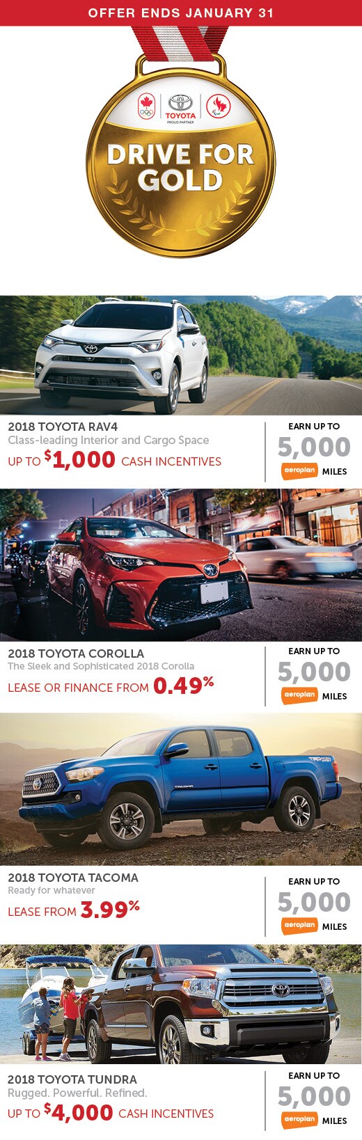 New Vehicle Specials This Month | Frontier Toyota