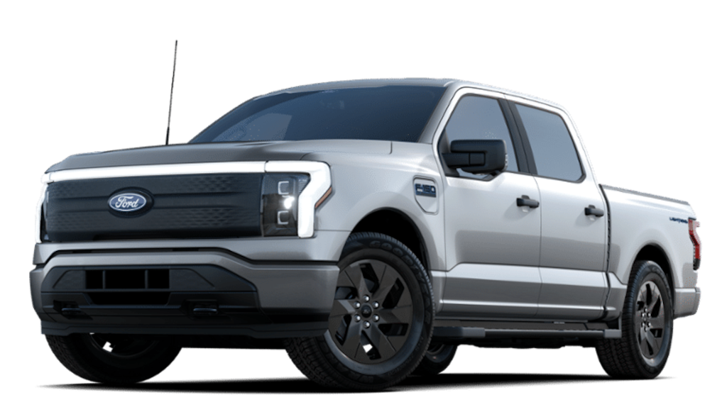 New 2024 Ford F-150 Lightning XLT Truck SuperCrew Cab Iconic Silver For ...
