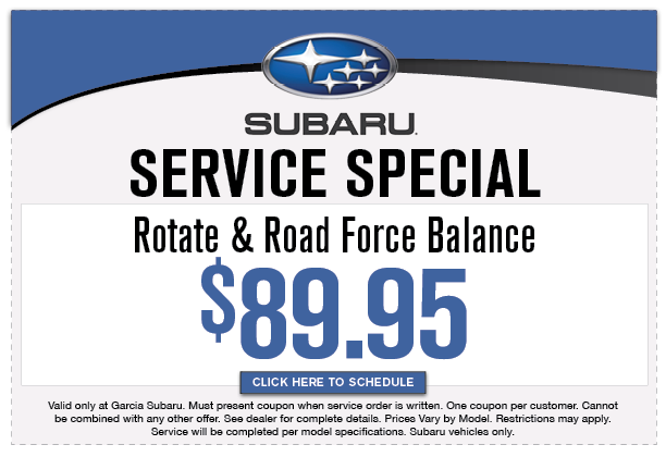 Service Specials | Garcia Subaru North