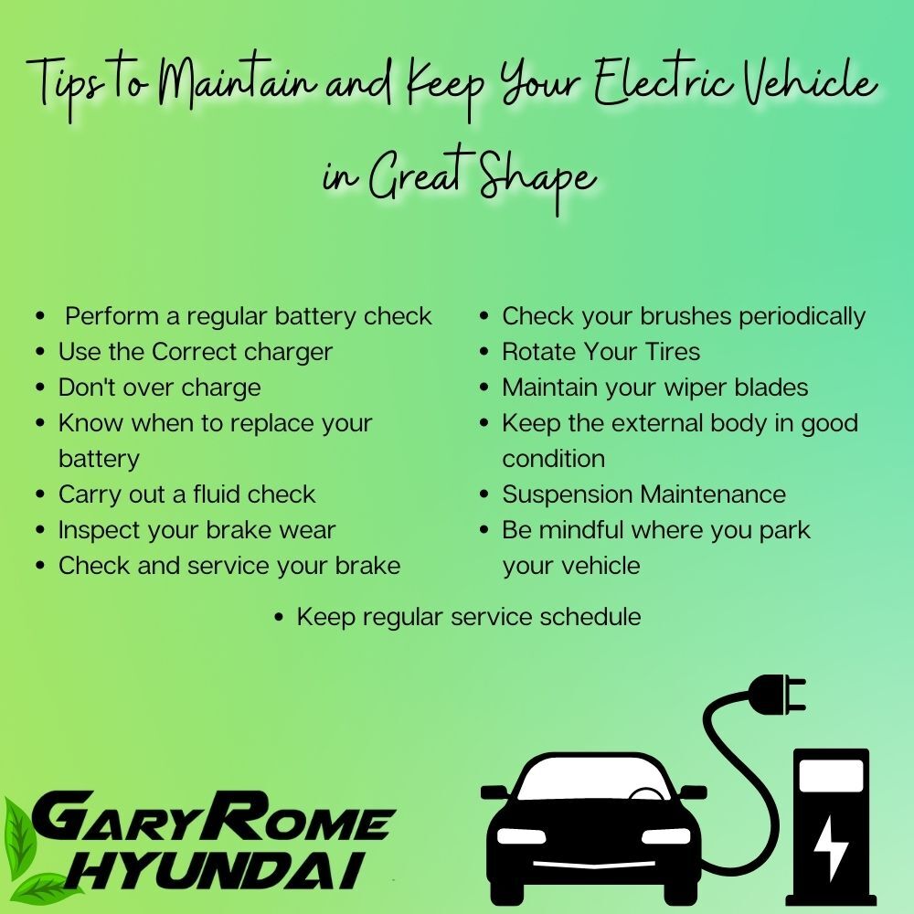 EV Maintenance Tips | Gary Rome Hyundai
