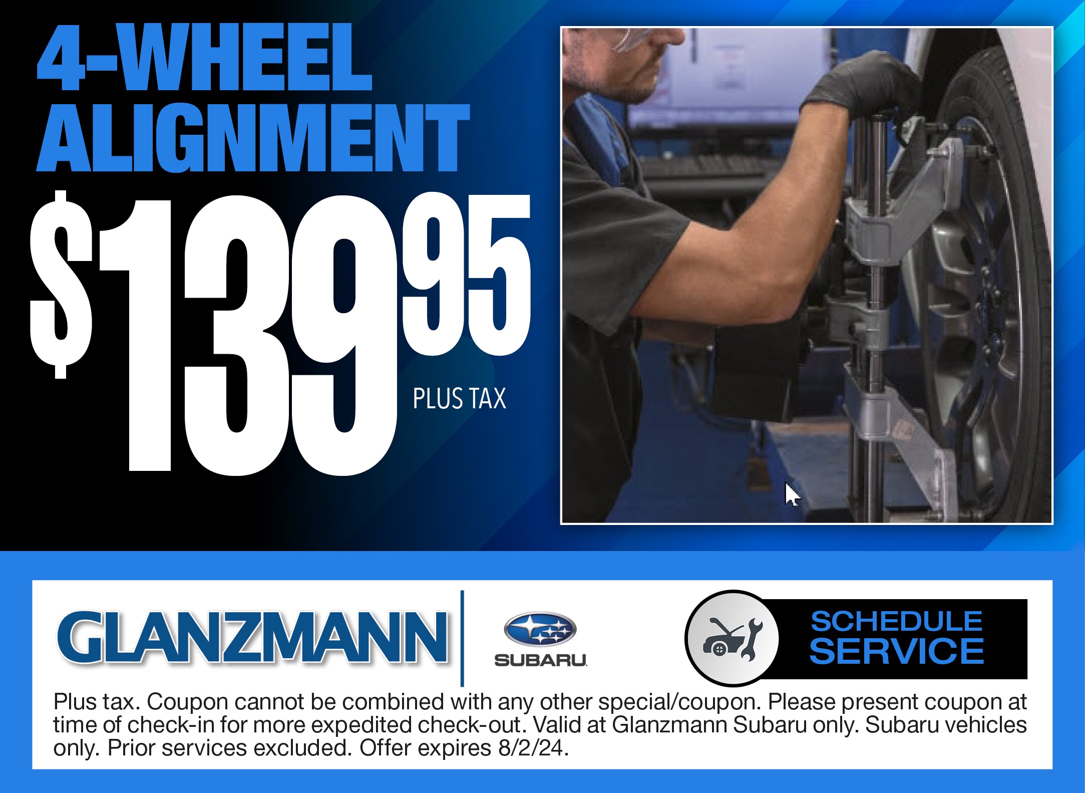 SERVICE SPECIALS FROM GLANZMANN SUBARU - WILLOW GROVE PA | Glanzmann Subaru