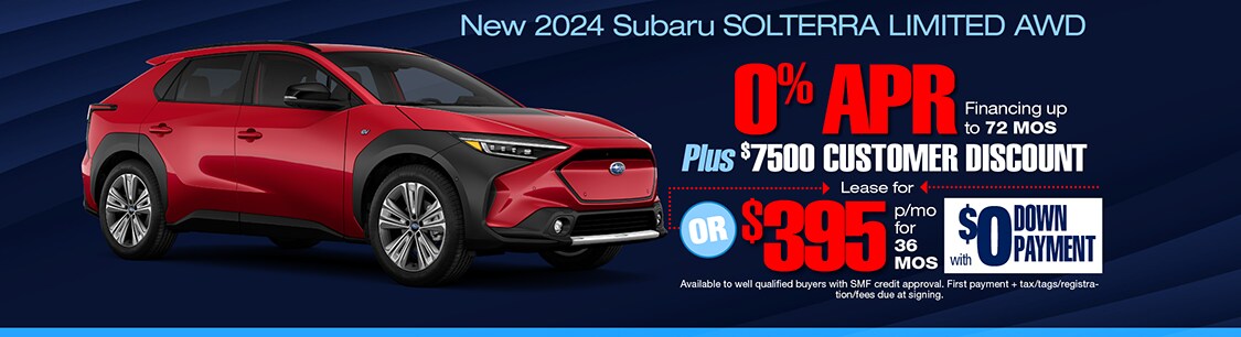 New 2024 Subaru Solterra Special from Glanzmann Subaru | Glanzmann Subaru
