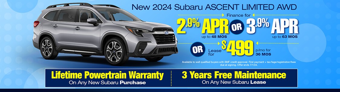 2024 Subaru Ascent Special from Glanzmann Subaru | Glanzmann Subaru