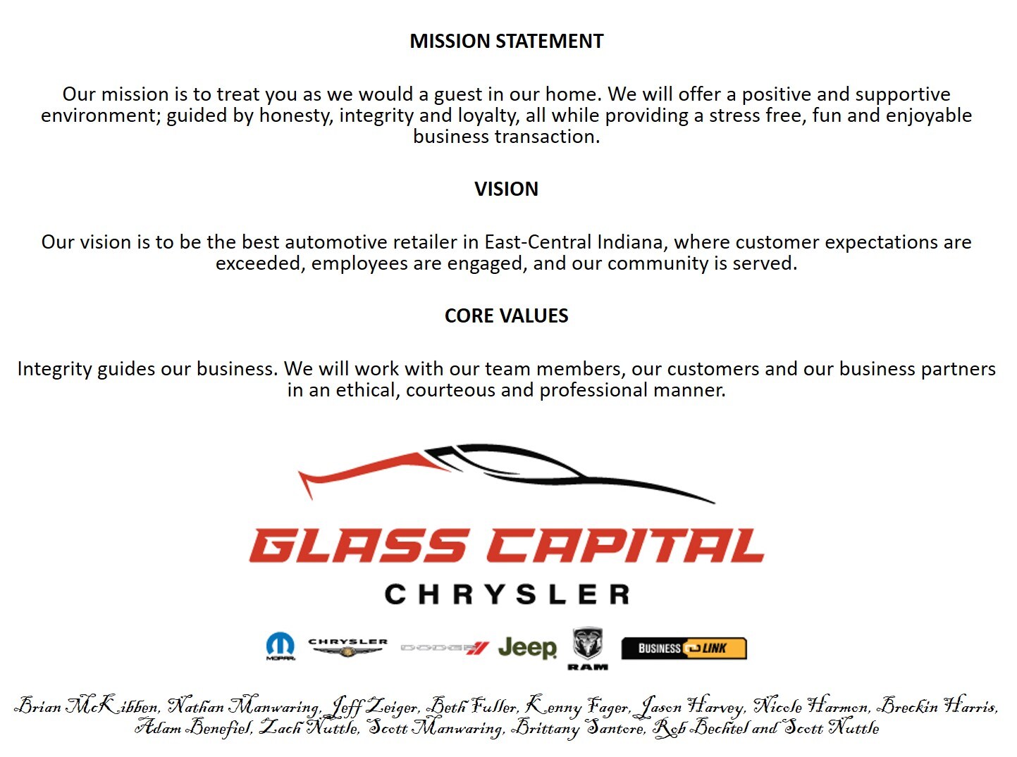 Glass Capital Community Involvement Dunkirk IN | Glass Capital Chrysler ...