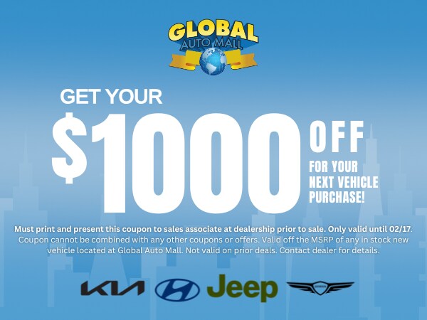 Global Auto Mall | New Genesis, Kia, Jeep, Hyundai Dealership in