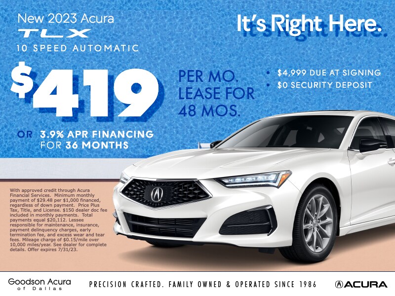 Acura Lease Specials | Acura Lease Deals near Dallas, TX