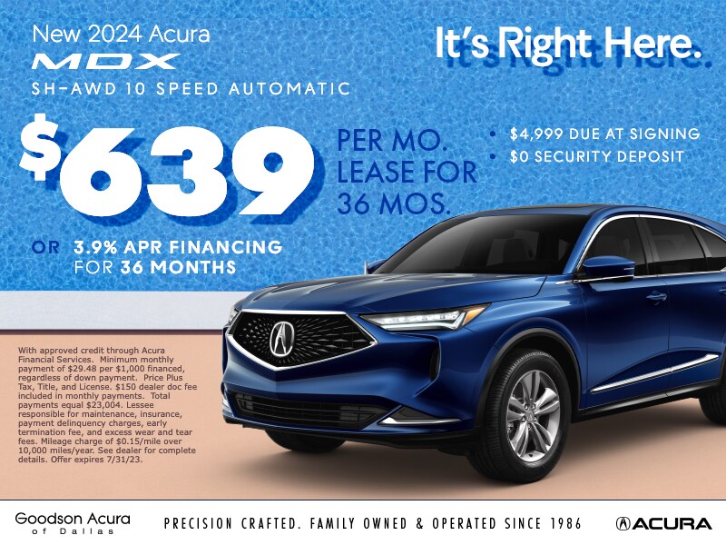 Acura Lease Specials | Acura Lease Deals near Dallas, TX