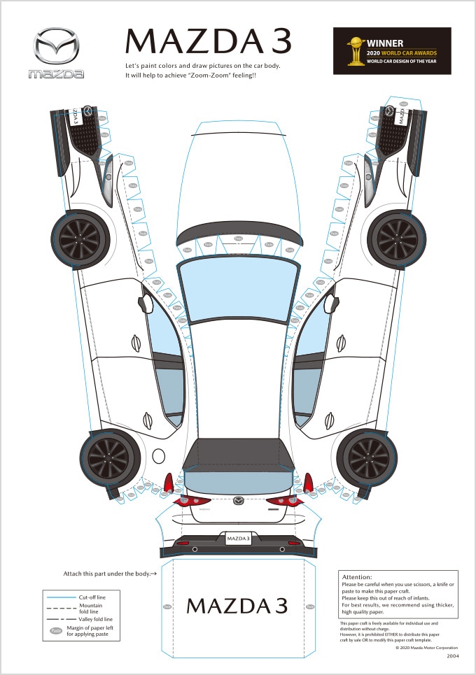 Paper Craft Mazda Fun