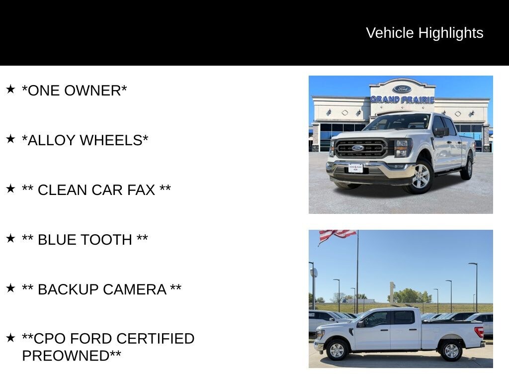 Oxford White Certified 2023 Ford F-150 XL For Sale in Grand Prairie TX ...