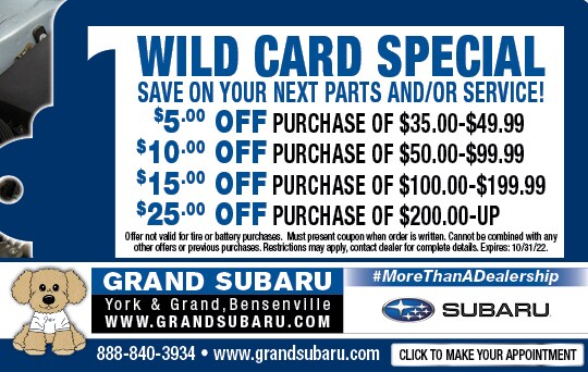 Subaru Service Coupons and Specials near Chicago, IL | Grand Subaru