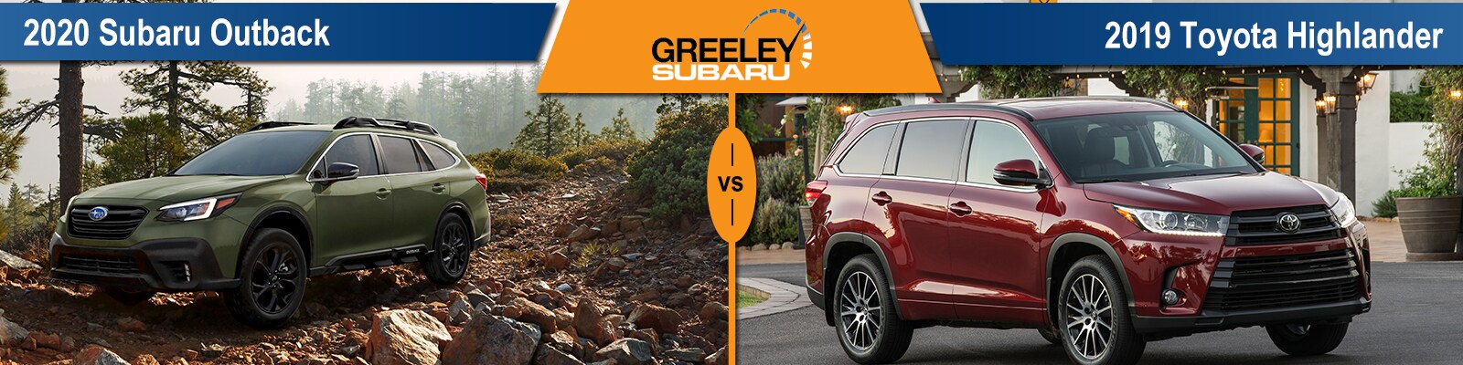 2020 Subaru Outback vs Toyota Highlander | Greeley Subaru, Greeley, CO