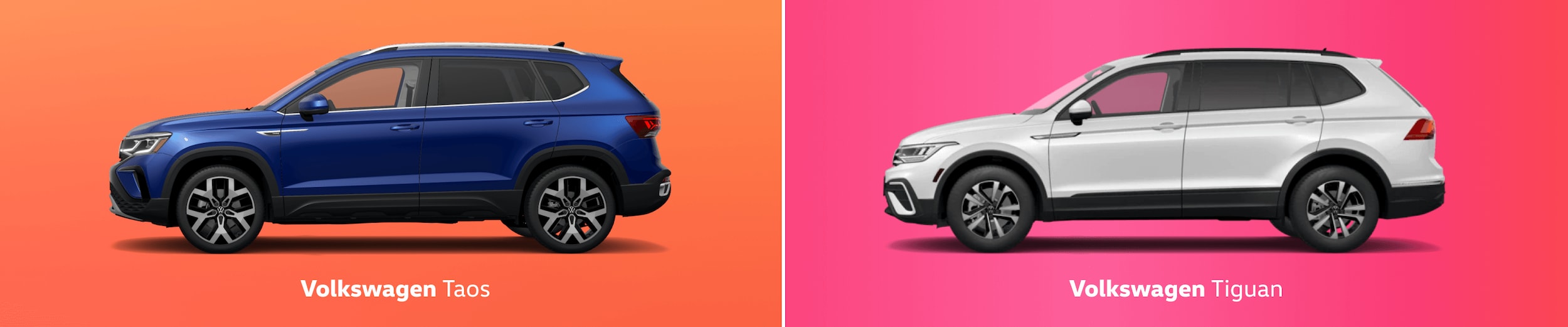 Volkswagen Taos Vs Volkswagen Tiguan Specs