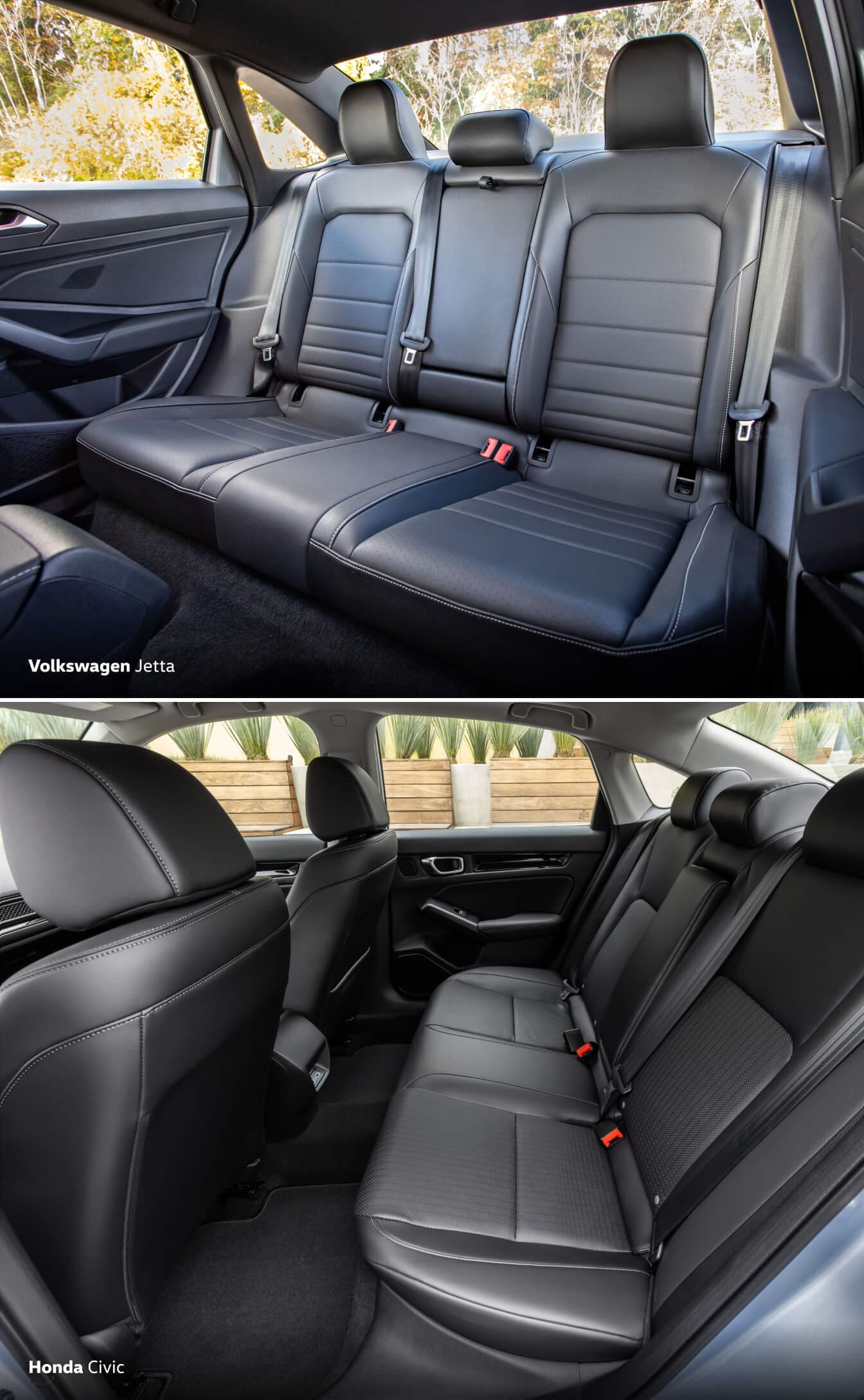 Volkswagen Jetta Vs. Honda Civic: Specs, Size & Safety