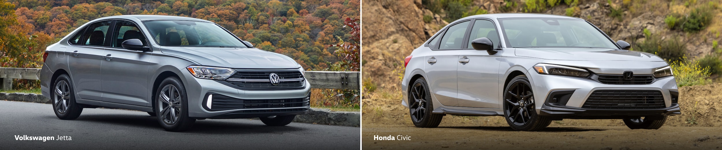 Volkswagen Jetta Vs. Honda Civic: Specs, Size & Safety