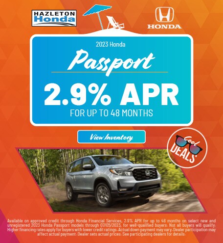 New Vehicle Specials | Hazleton Honda