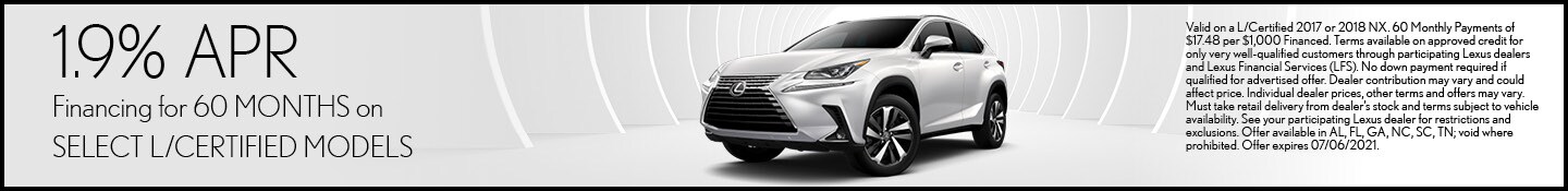 CERTIFIED PRE-OWNED Lexus in Charleston, SC | Hendrick Lexus Charleston