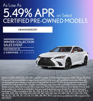 Lexus Lease and Financing Specials in Charlotte